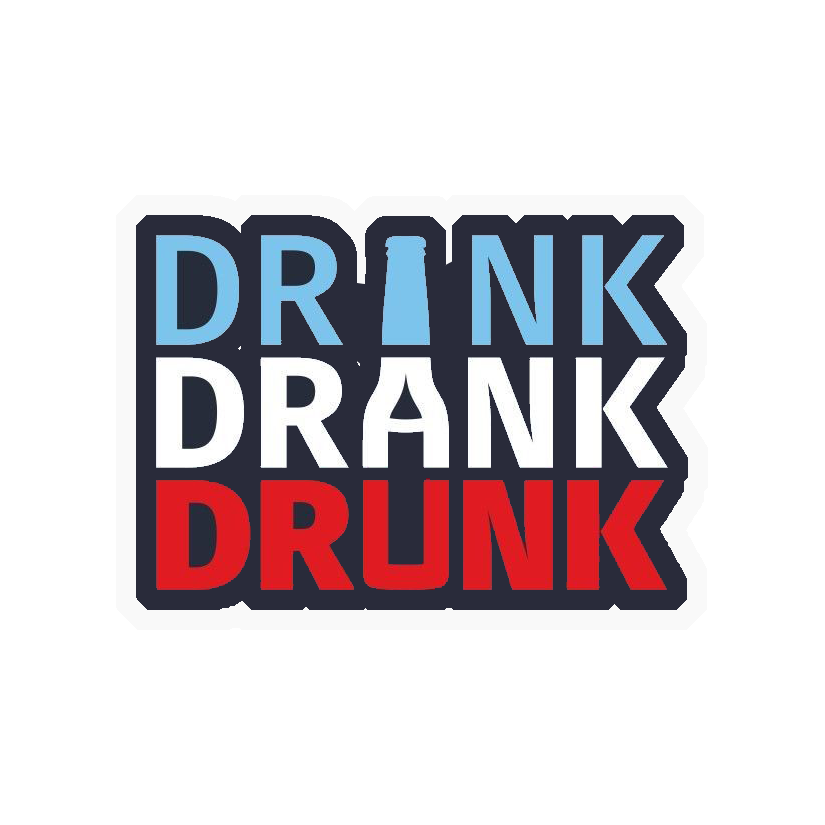 Drink Drank Drunk Premium Vinyl Stickers – stickerogy